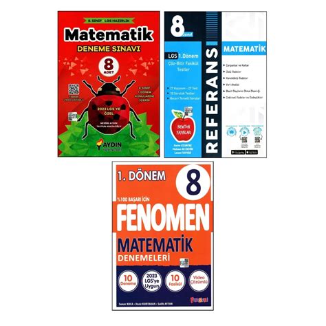 Aydın newton fenomen 8 Sınıf Lgs 1 Dönem Süper Matematik Denemeleri 3