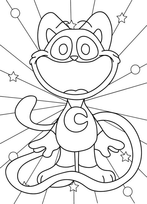 Coloriage Catnap Poppy Playtime dessin gratuit à imprimer