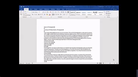 Advanced Microsoft Word Formatting Your Document Youtube