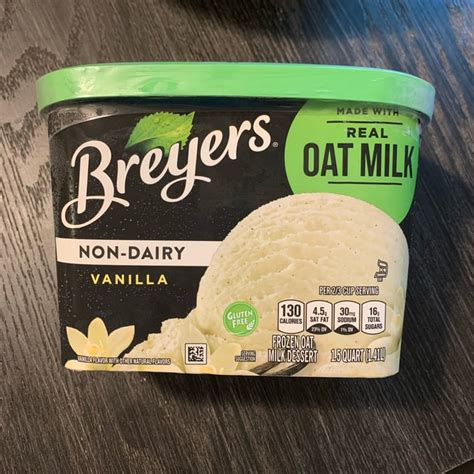 Breyers Vanilla Oat Milk Non Dairy Dessert Review Abillion