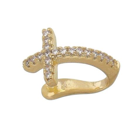 Status Semijoias Piercing de pressão cartilagem cruz 0207356