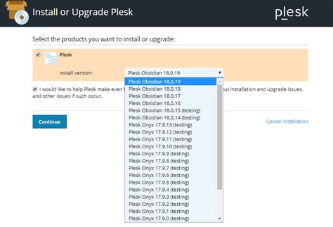 installing plesk for linux using installer gui