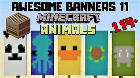 5 AWESOME MINECRAFT BANNER DESIGNS WITH TUTORIAL 11 LOOM YouTube