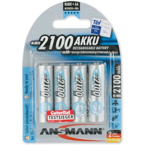 Ansmann Pile Rechargeable Nimh Maxe Mignon Aa Mah