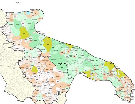Cartina Della Puglia Puglia Info