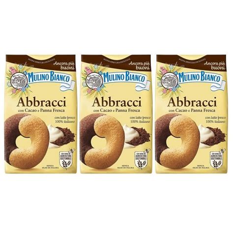 MULINO BIANCO Abbracci biscuits sablés italiens au beurre et saveur de