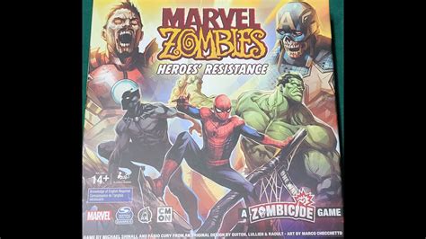 Marvel Zombies Heroes Resistance Zombicide Unboxing Youtube