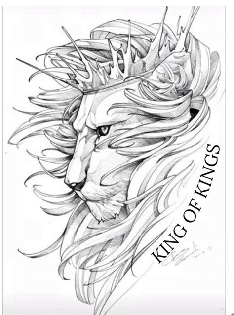 King Of Kings Lion Tattoo Lion Tattoo Design Lion Head Tattoos