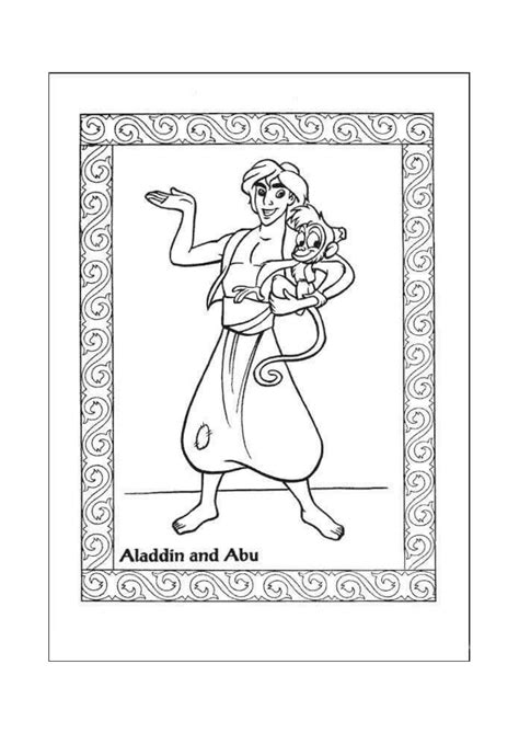 Coloriages Aladdin à imprimer
