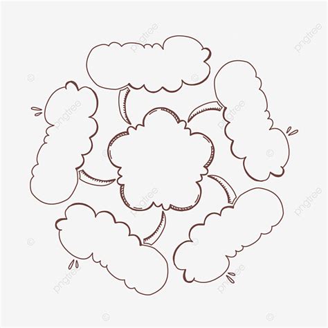 Mapa Mental Nube Burbuja Cinco Plan Png Mente Mapa Bosquejo Png Y