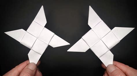 Paper Ninja Stars Shuriken Origami Easy How To Make Paper Weapons