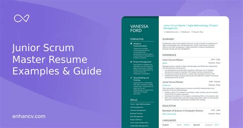 Junior Scrum Master Resume Examples Guide For