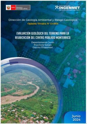 Repositorio Institucional Ingemmet Evaluaci N Geol Gica Del Terreno