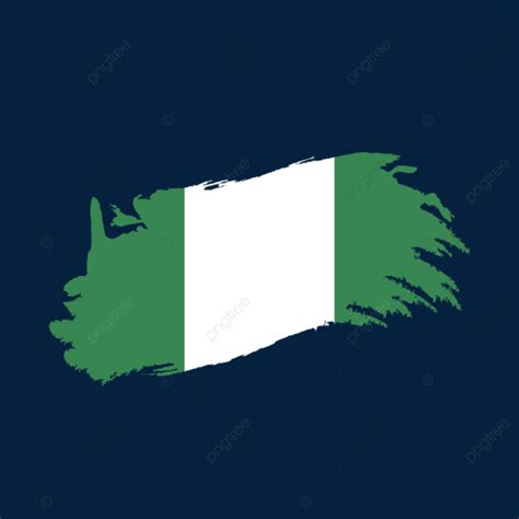 Nigeria Flag With Waving Brush Stroke Clipart Hd Images Nigeria Flag