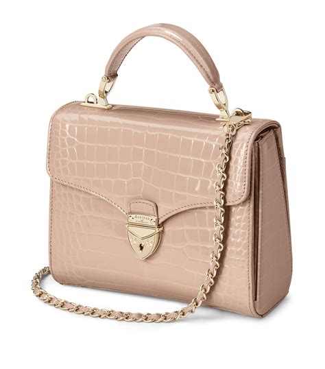 Womens Aspinal Of London Neutral Midi Mayfair Top Handle Bag Harrods UK