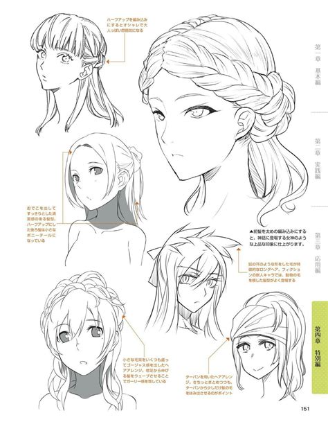 How To Draw Hairstyles For Manga Book Learn Hair Expressive