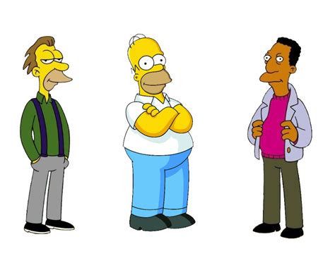 Lenny Leonard Homer Simpson And Carl Carlson