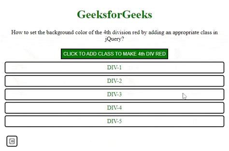 How To Set Background Color Of A Particular Div In JQuery GeeksforGeeks