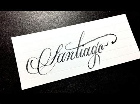 Como Escribir NOMBRES en Caligrafía o Copperplate Letras