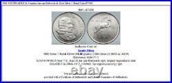 1966 SOUTH AFRICA Founder Jan Van Riebeeck Deer Silver 1 Rand Coin