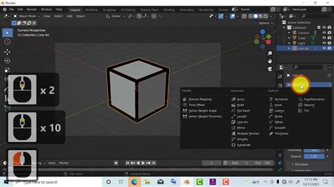 Give The Grease Pencil Line Art Modifier A Hand Drawn Look In Blender 3