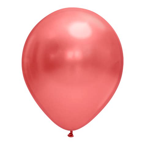 Balão Bexiga Metalizado Vermelho 5 Polegadas 25 Unidades