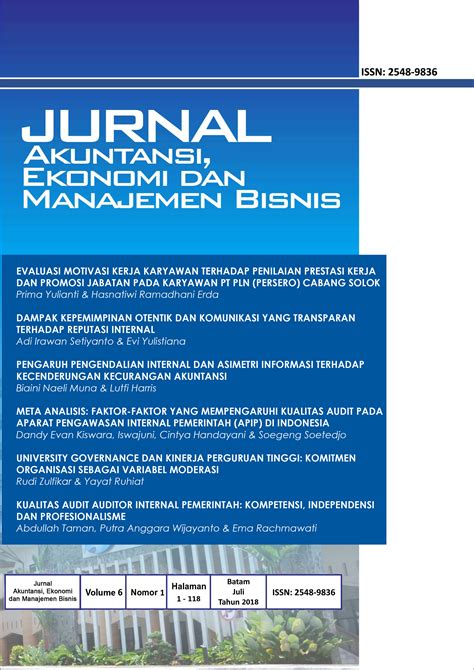 PENGARUH PENGENDALIAN INTERNAL DAN ASIMETRI INFORMASI TERHADAP