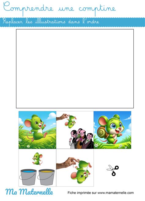 Comprendre Une Comptine Une Souris Verte Ma Maternelle