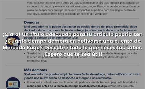 Claro Un título adecuado para tu artículo podría ser Cuánto tiempo