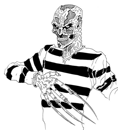 Freddy Krueger Coloring Pages