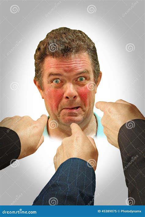 责备的窘迫红脸手指 库存图片 图片 包括有 选择 侮辱 被优胜突破的 现有量 放牧 缺点 表面 45389075