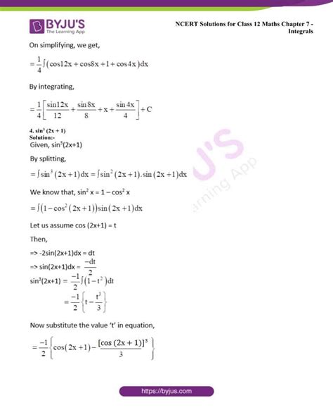 ncert solutions for class 12 maths exercise 7 3 chapter 7 integrals