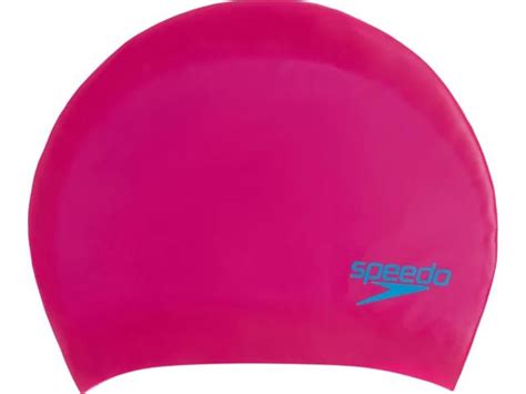 Speedo Long Hair Junior Silikon Badekappe Pink