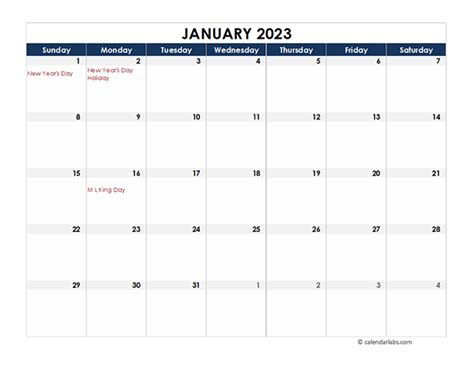 Editable 2023 Yearly Excel Scheduling Calendar Free Printable Templates