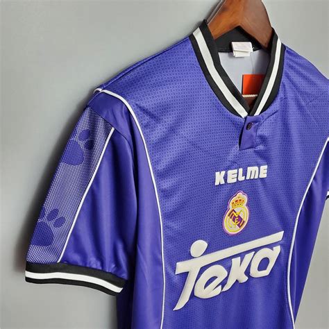 CAMISETA RETRO 2º EQUIPACION REAL MADRID TEMP 97 98 Marcas Jerez