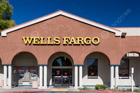 Nền Wells Fargo Ngân Hàng Bên Ngoài Ngân Hàng Nền Kinh Tế Vị Trí Hình