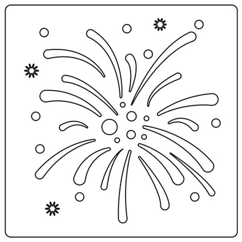 Coloriage Emoji de feux d artifice Coloriages à imprimer gratuits