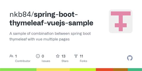 Github Nkb Spring Boot Thymeleaf Vuejs Sample A Sample Of