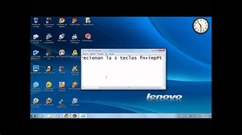 Como capturar la imagen de tu portatíl lenovo YouTube