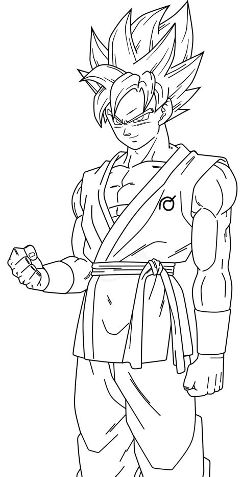 Goku Super Saiyan Blue Para Colorear THENEAVE