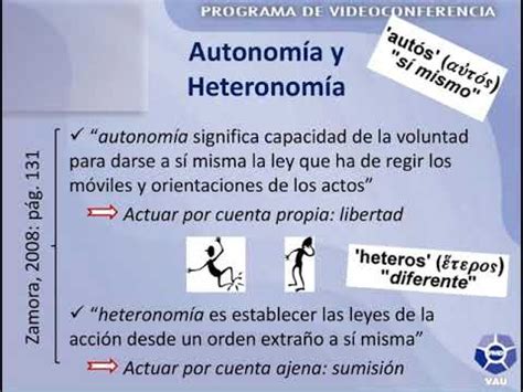 Clase autonomía y heteronomía YouTube
