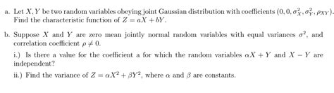 solved a let x y be two random variables obeying joint