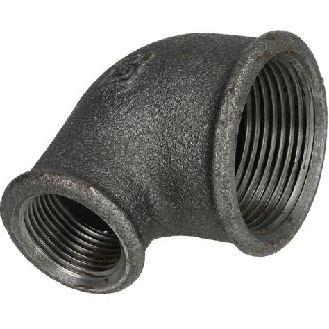 Raccord en fonte malléable noir coude 90 réduit 1 1 4 x 3 4 FF FF