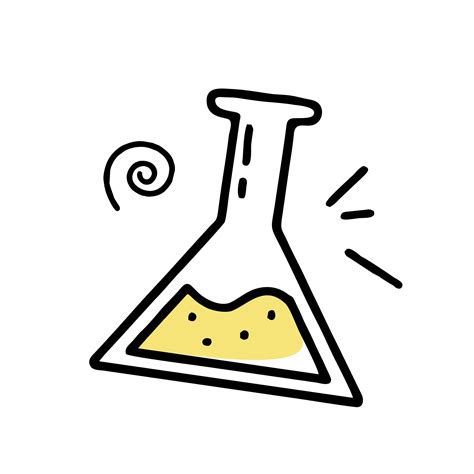 Beaker Clipart Doodle Vector Illustration In Line Style 9656894