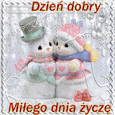 Dzień dobry Miłego dnia bałwanki Gify i obrazki na GifyAgusi pl