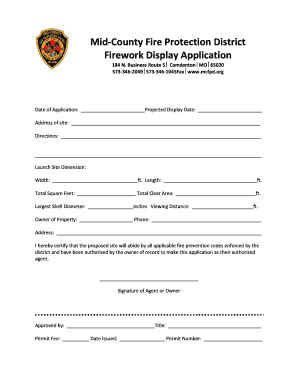 Fillable Online Mcfpd MidCounty Fire Protection District Fax Email