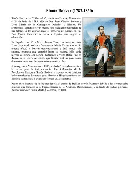 Simón Bolívar 1783