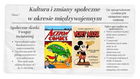 Kultura i zmiany społeczne w okresie międzywojennym