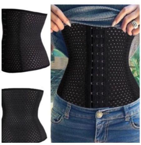 Cinta Modeladora Corset Elástica Abdominal Afina Cintura Barbatanas