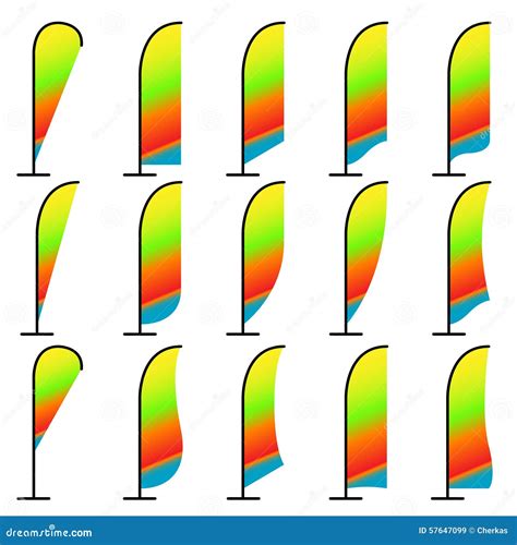 Bandeiras de praia ilustração do vetor Ilustração de vertical 57647099